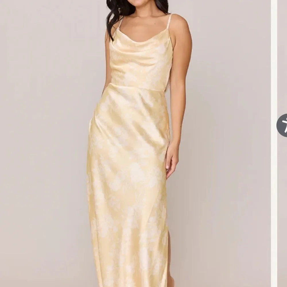 Revelry | Dresses | Revelrypale Yellow Bouqet Bridesmaid Dress | Poshmark